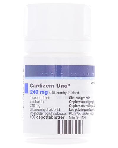Cardizem Uno Depottablett 240 mg 100stk - Apotek 1