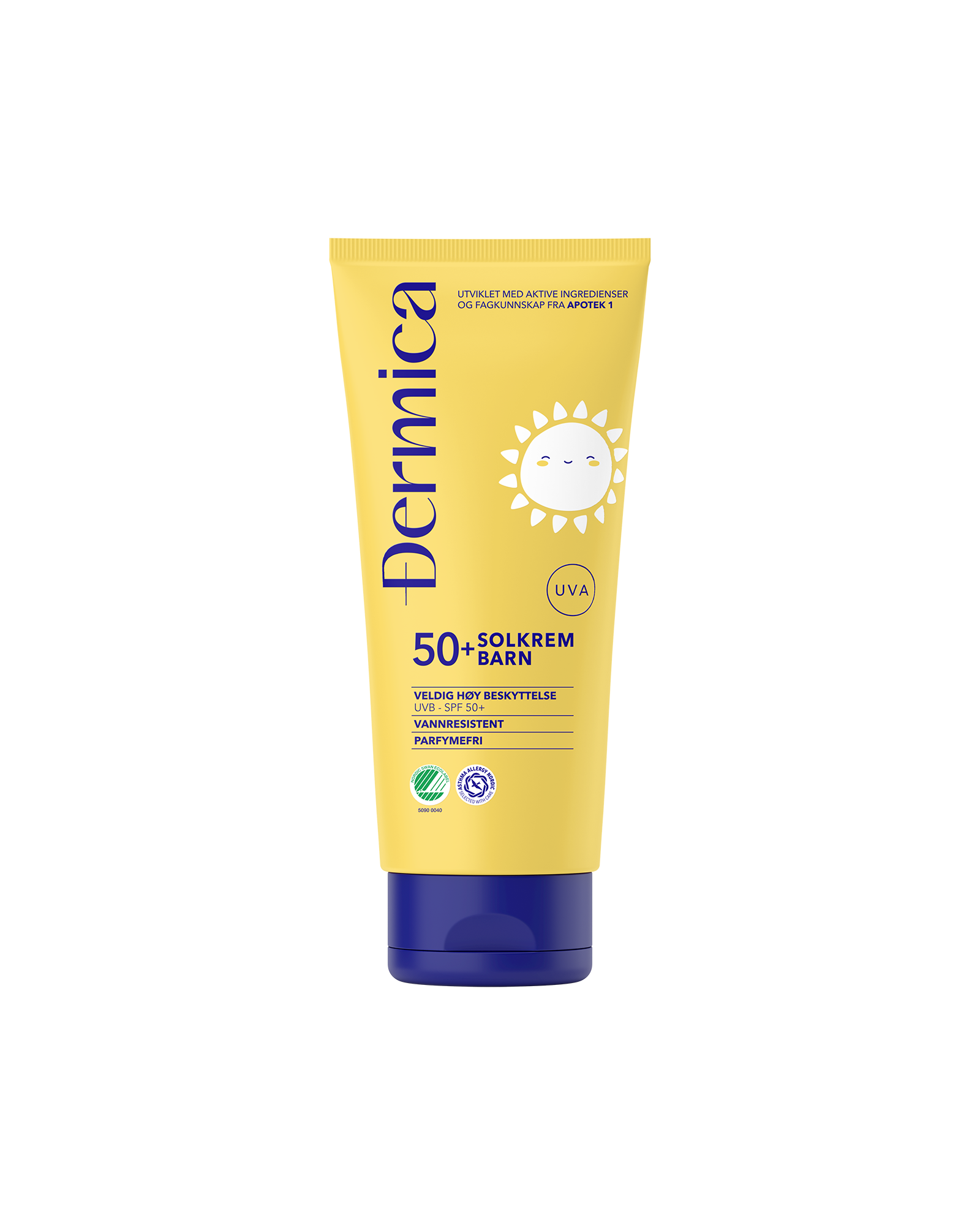 Dermica solkrem til barn SPF50+ 200ml - Apotek 1