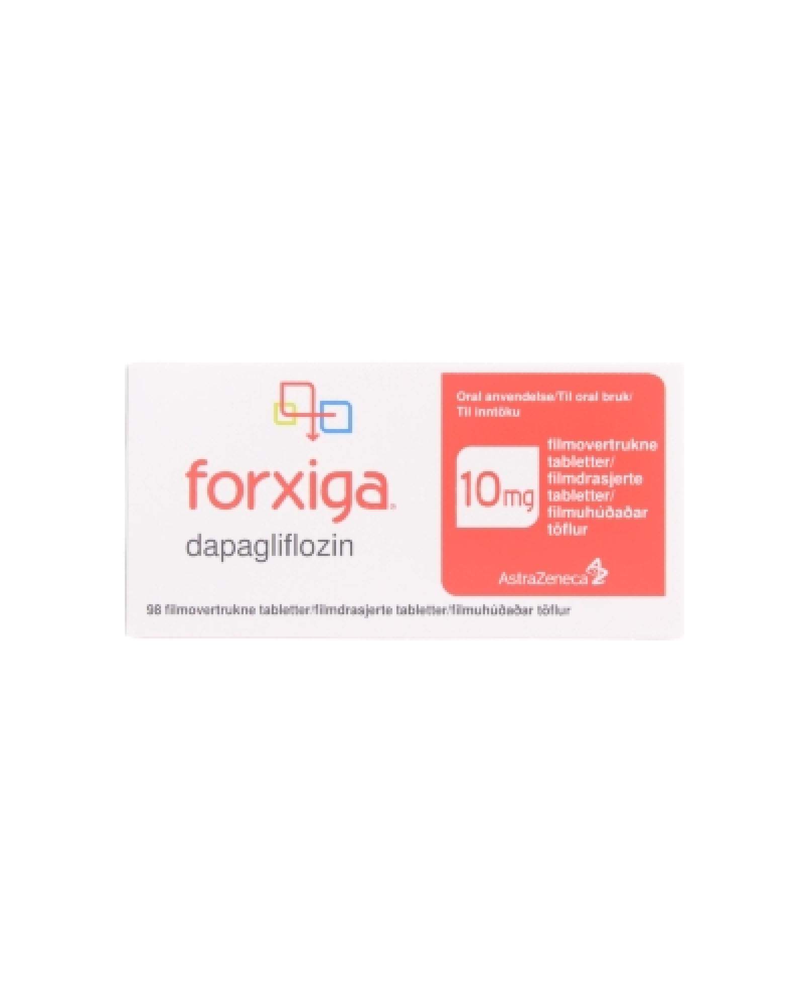 Forxiga Tablett, filmdrasjert 10 mg 98 stk - Apotek 1