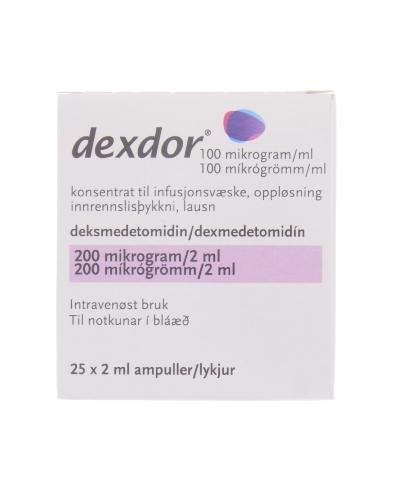 Dexdor Konsentrat til infusjonsvæske 100 mikrog/ml 25x2 ml - Apotek 1