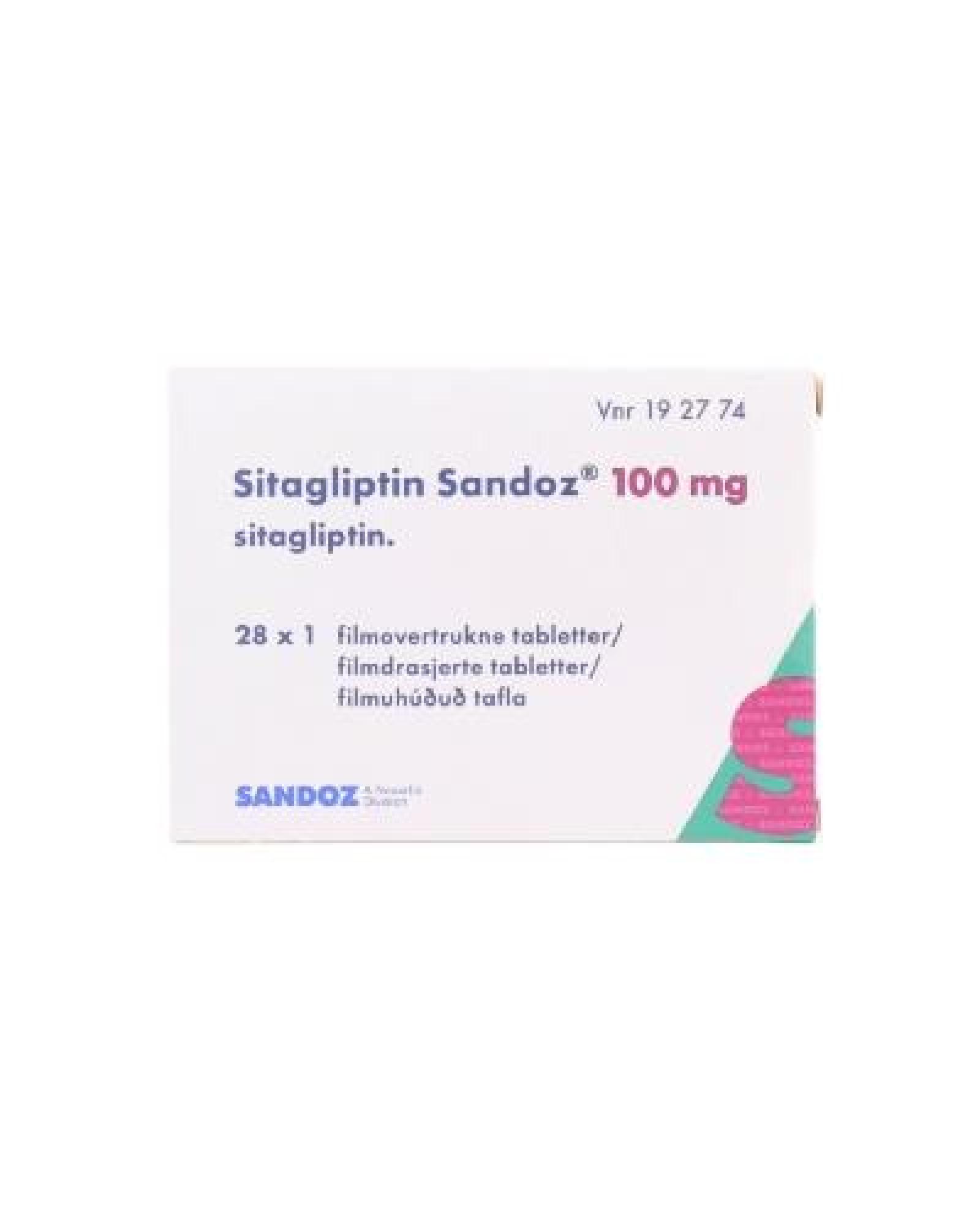 Sitagliptin sandoz tab 100mg - Apotek 1
