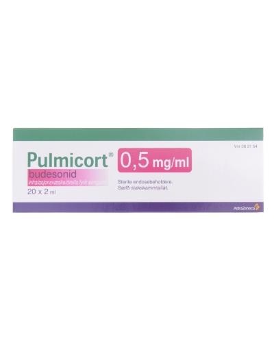 Pulmicort Inhalasjonsvæske til nebulisator, suspensjon 0,5 mg/ml 20x2 ...