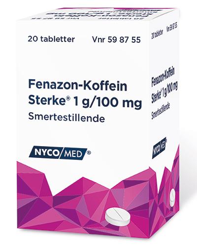 Fenazon-Koffein Sterke tabletter 20 stk - Apotek 1