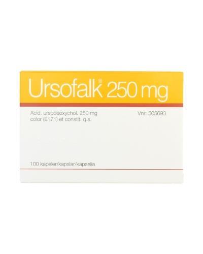 Ursofalk Kapsel, hard 250 mg 100 stk - Apotek 1