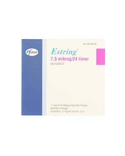 Estring 7,5mcg/24t vaginalinnlegg 1 stk - Apotek 1