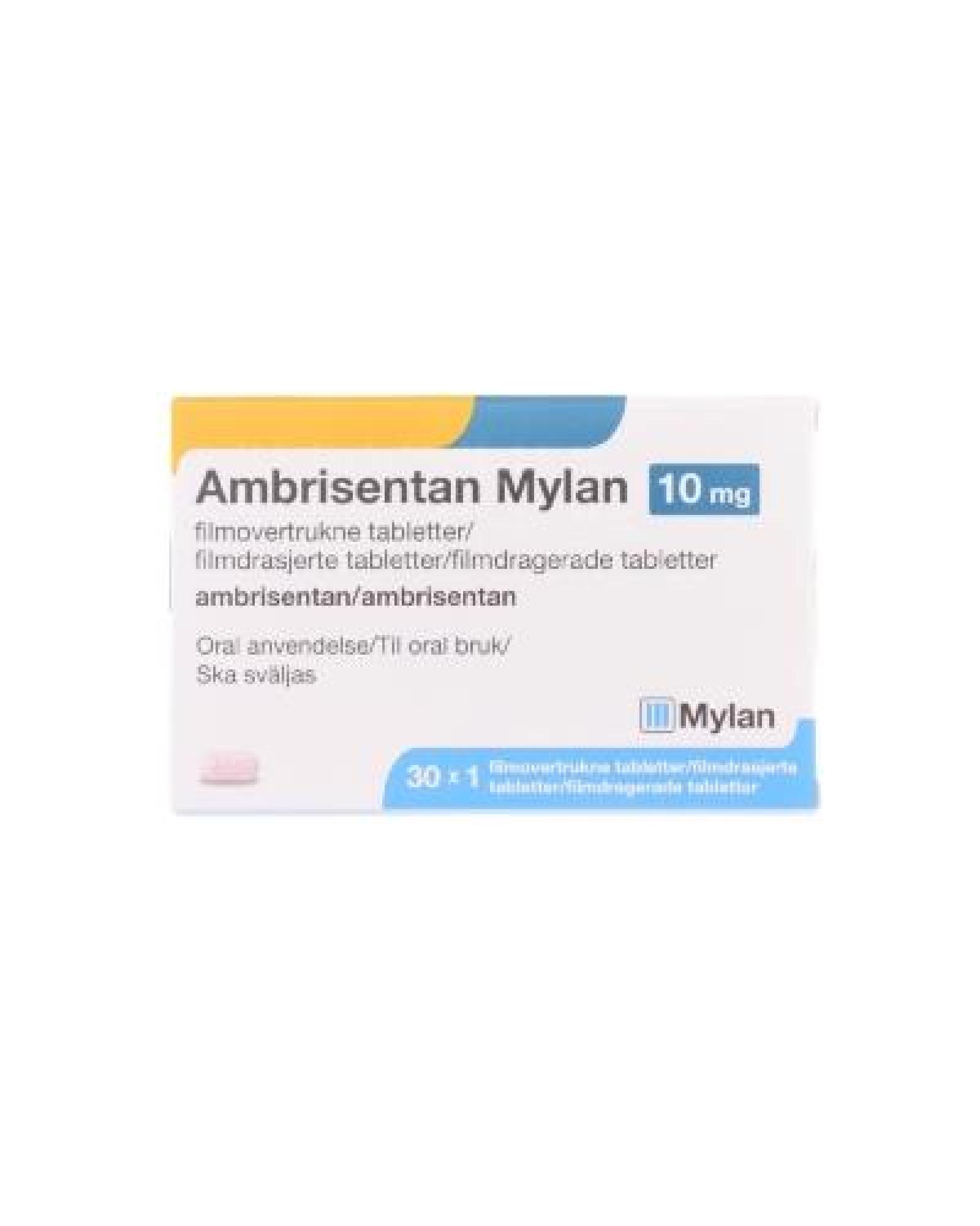 Ambrisentan mylan tab 10mg - Apotek 1