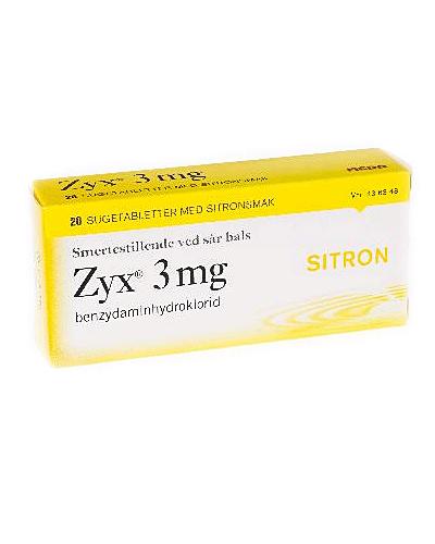 Zyx 3 mg sugetabletter sitron 20 stk - Apotek 1