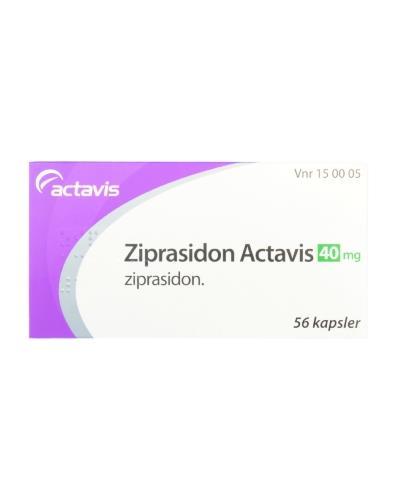 Ziprasidon Actavis Kapsel, hard 40 mg 56 stk - Apotek 1