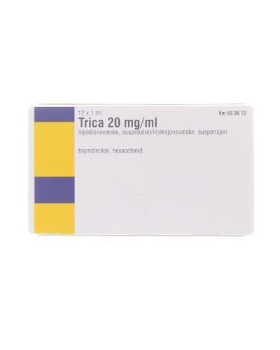 Trica 20 mg/ml injeksjonsvæske, suspensjon ampulle 12x1 ml - Apotek 1
