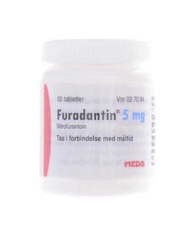 Furadantin Tablett 5 mg 50 stk - Apotek 1