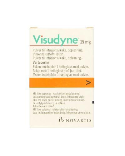 Visudyne Pulver til infusjonsvæske, oppløsning 15 mg 1x15 mg - Apotek 1