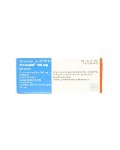 Modiodal Tablett 100 mg 30stk - Apotek 1