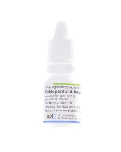 Cyklopentolat-fenylephrine apl øyedråper 0,5+0,5 10 ml - Apotek 1