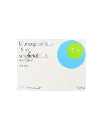 Olanzapine Teva Smeltetablett 15 mg 28 stk - Apotek 1