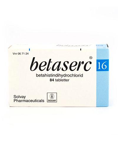 Betaserc 16mg tabletter 84 enpac - Apotek 1