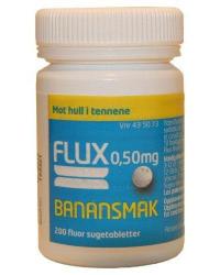Flux 0,5mg sugetabletter banan 200 stk - Apotek 1
