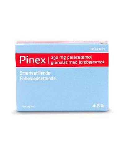 Pinex 250mg granulat doseposer 4-8 år 10stk - Apotek 1