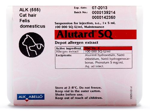 Alutard SQ Kattehår injeksjon100 000sq 5 ml - Apotek 1