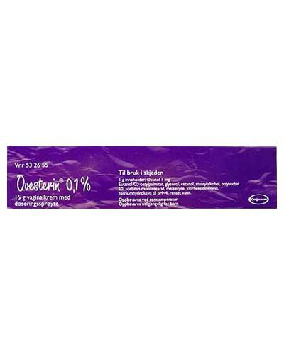 Ovesterin 0,1% vaginalkrem med applikator 15g - Apotek 1