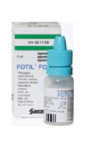 Fotil Forte Øyedråper, oppløsning 40 mg/5 mg 5 ml - Apotek 1