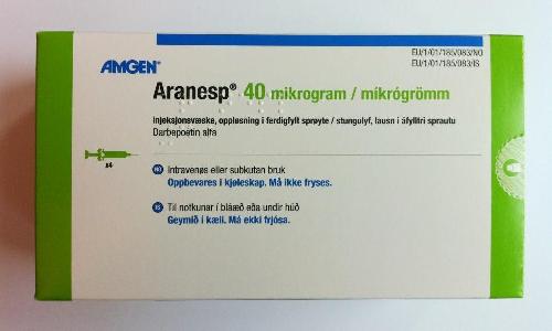 Aranesp Injeksjonsvæske, oppløsning 40 mikrog 4x0,4 ml - Apotek 1