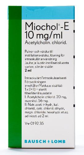 Miochol-E 10mg/ml pulver til okular oppøsning 1 sett - Apotek 1