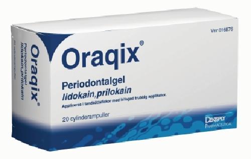 Oraqix Periodontalgel 25 mg/g/25 mg/g 20x1,7 g - Apotek 1