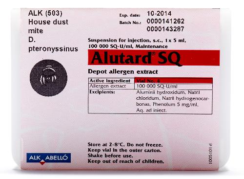 Alutard SQ Dematophagoidesr pteronyssinus 503 100000 SQ-U/ml 5 ml ...
