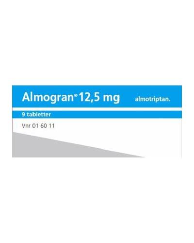 Almogran Tablett, filmdrasjert 12,5 mg 9 stk - Apotek 1