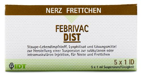Febrivac Dist vet injeksjonssubstans 5x1 sett - Apotek 1