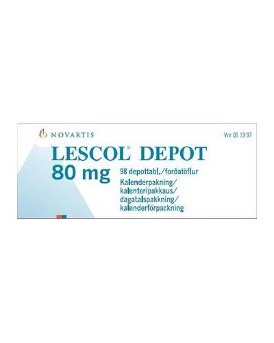 Lescol Depot Depottablett 80 mg 98 stk - Apotek 1