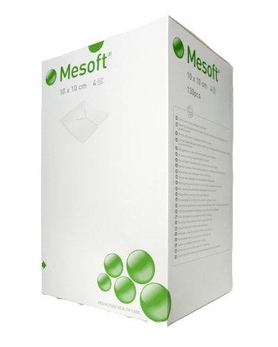 Mesoft sterile splittkompresser 10x10cm 130 stk - Apotek 1