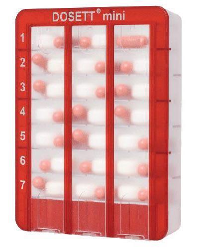 Dosett mini rød 1 stk - Apotek 1