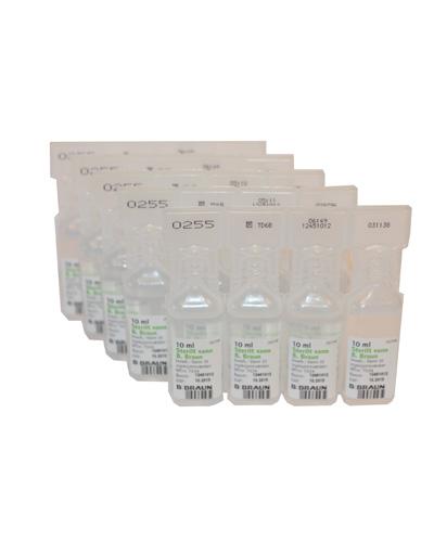Sterilt vann B.Braun parenteral bruk plastampuller 20x10 ml - Apotek 1