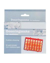 Doseringseske for medisiner medi rød 1stk - Apotek 1
